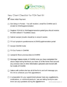 TFP FGA New Client Checklist | The Functional Perspective